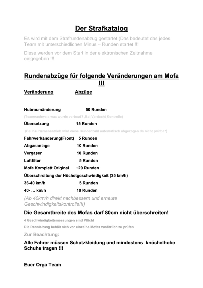 Le Mö – Dokumente